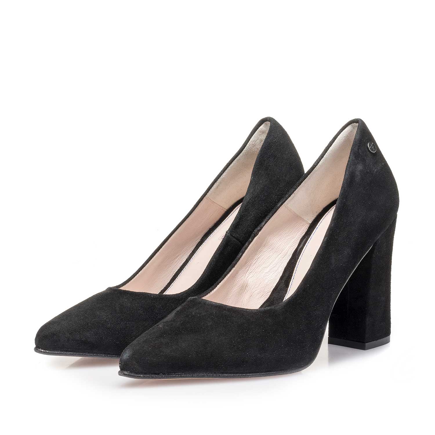 Schwarze Wildleder-Pumps 85519/09 | Floris van Bommel®